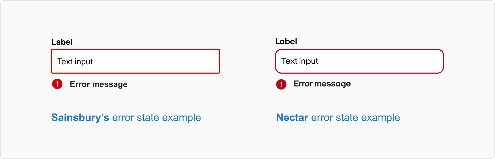 States | Sainsbury’s Design System